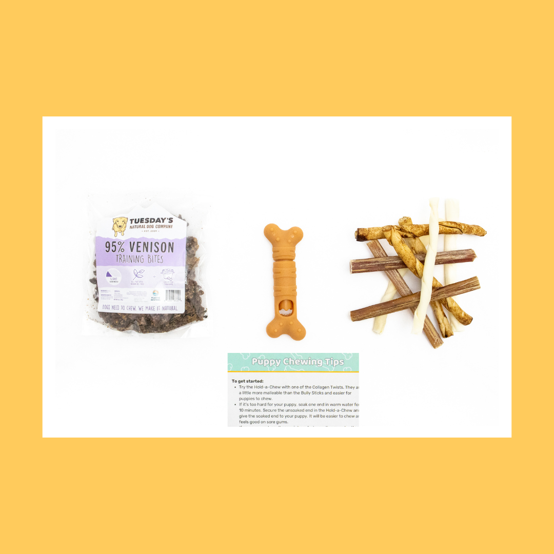 New! PUPPY PACK includes Hold-a-Chew, Collagen Twists, Bully Sticks, T ...